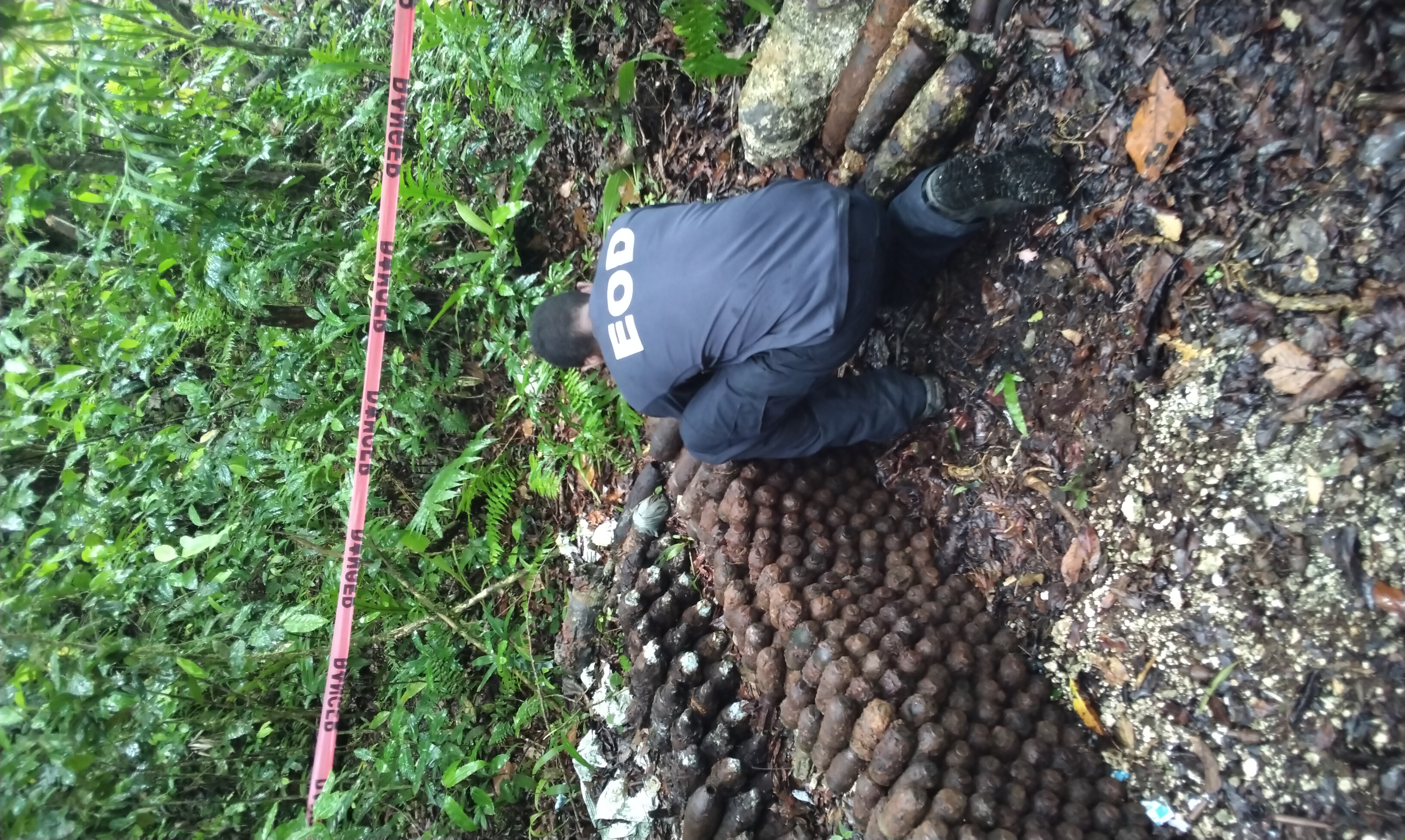 About 500 plus UXOs safely remove and ready for destruction in Western ...
